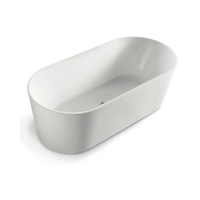 NAGA 1700 Freestanding Acrylic Bath Tub Bathroom Bathtub Prato White ...
