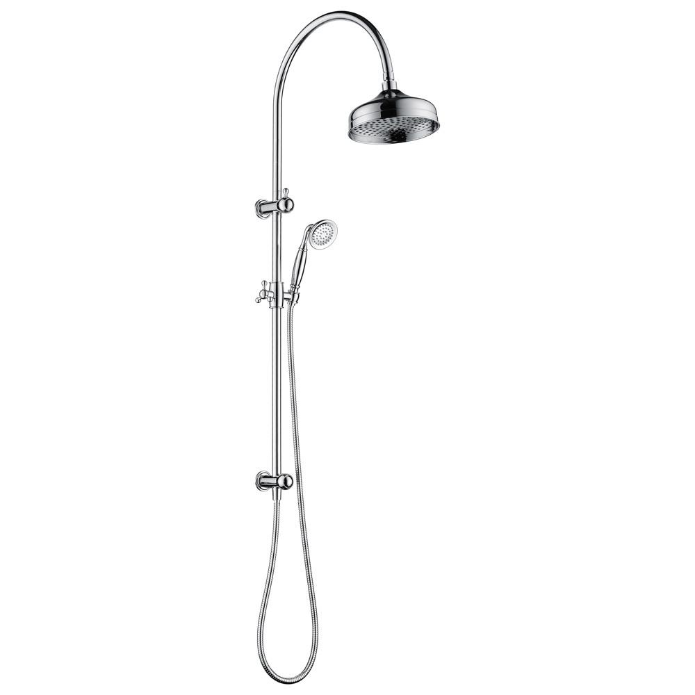Fienza Lillian Twin Shower Outlets Overhead & Handheld Chrome 455114