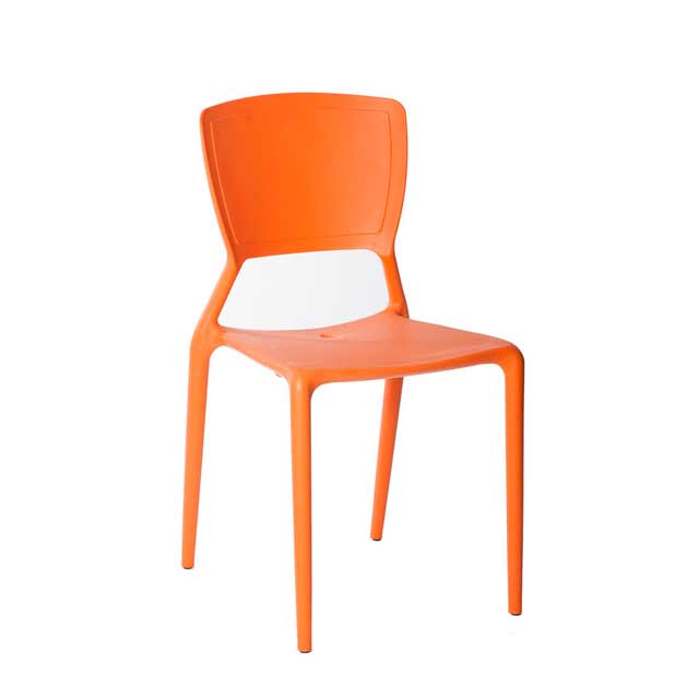 Cafe Chair Outdoor Plastic Stackable Restaurant Dining Chairs Replica ...