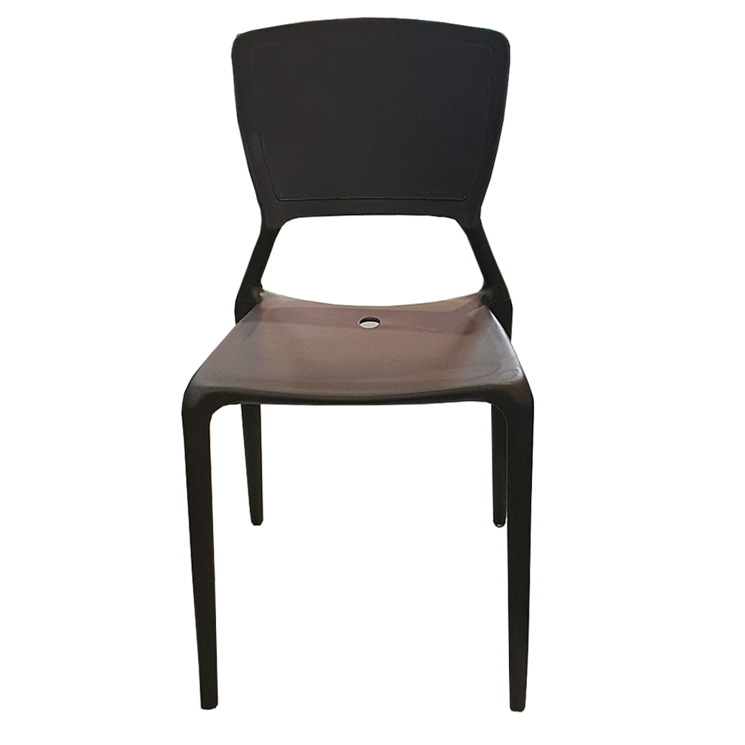 Cafe Chair Outdoor Plastic Stackable Restaurant Dining Chairs Replica ...
