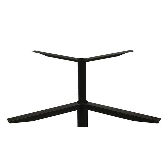 Black Pedestal Powder Coated Table Base Double Table 70cm High