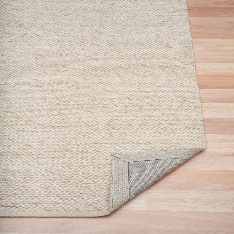Mos Rugs Park Lane Hand woven New Zealand Wool Rugs 120cm x 170cm Beige ...