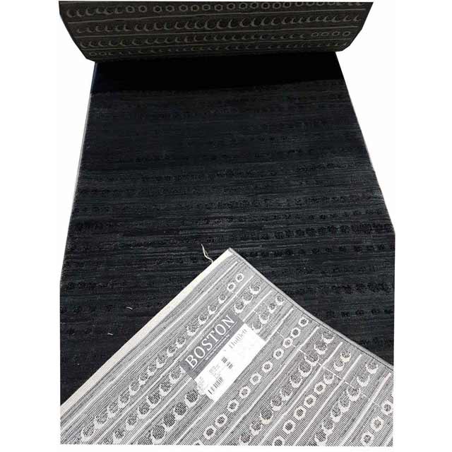 Boston Hallway Runner 80cm Wide Polypropylene Hall Carpet Dark Grey