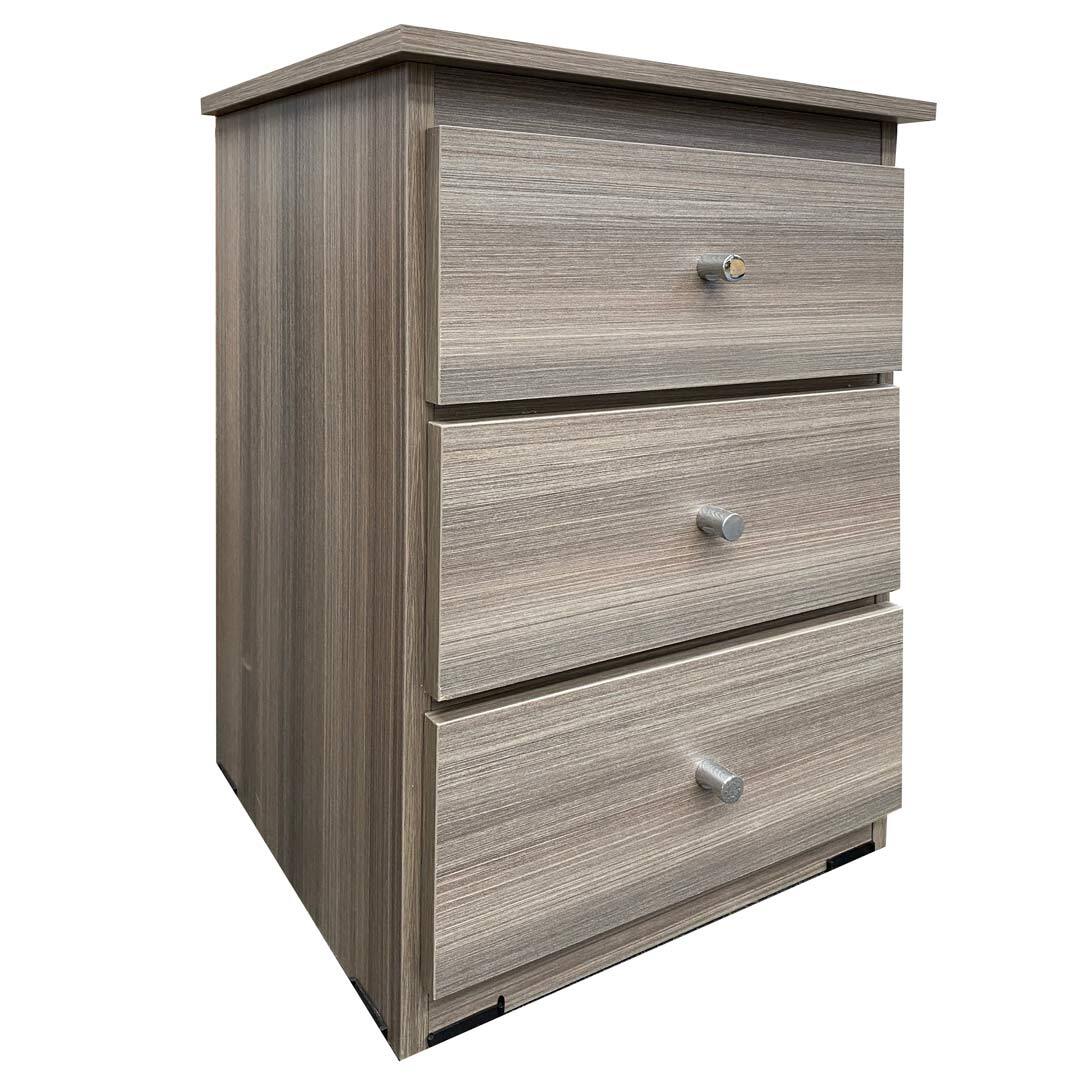 3 Drawer Chest of Drawers 420mm Wide Bedroom Clothes Storage Unit ...