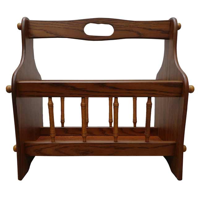 Akubra Wooden Magazine Rack Stand