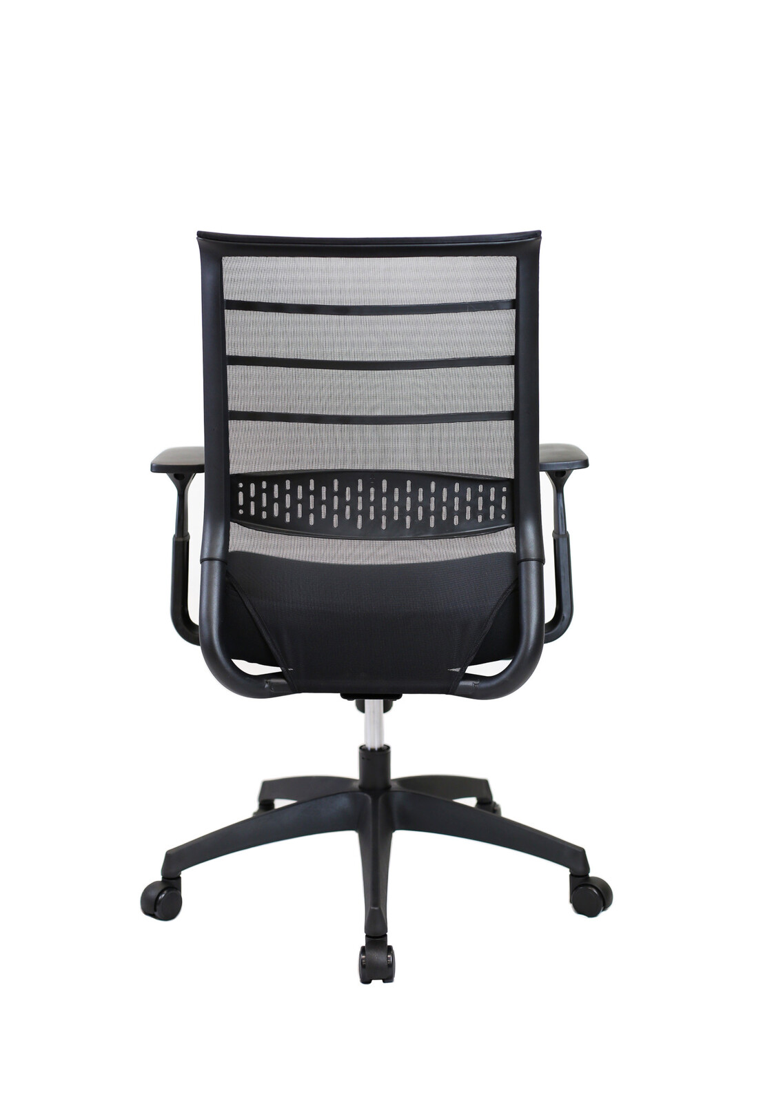 Office Desk Chair Mesh Back with Arms Medium Back Onyx