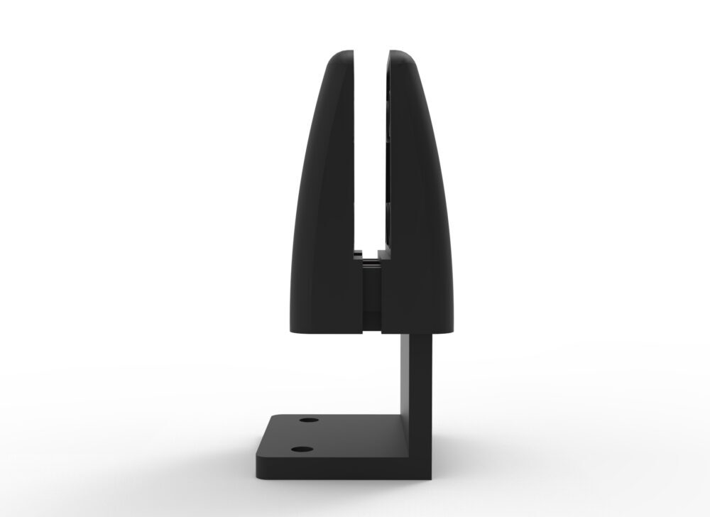 Screen Clamps Set of 2 Side Mounted to Suit 27mm Eco Panel Screen Black ...