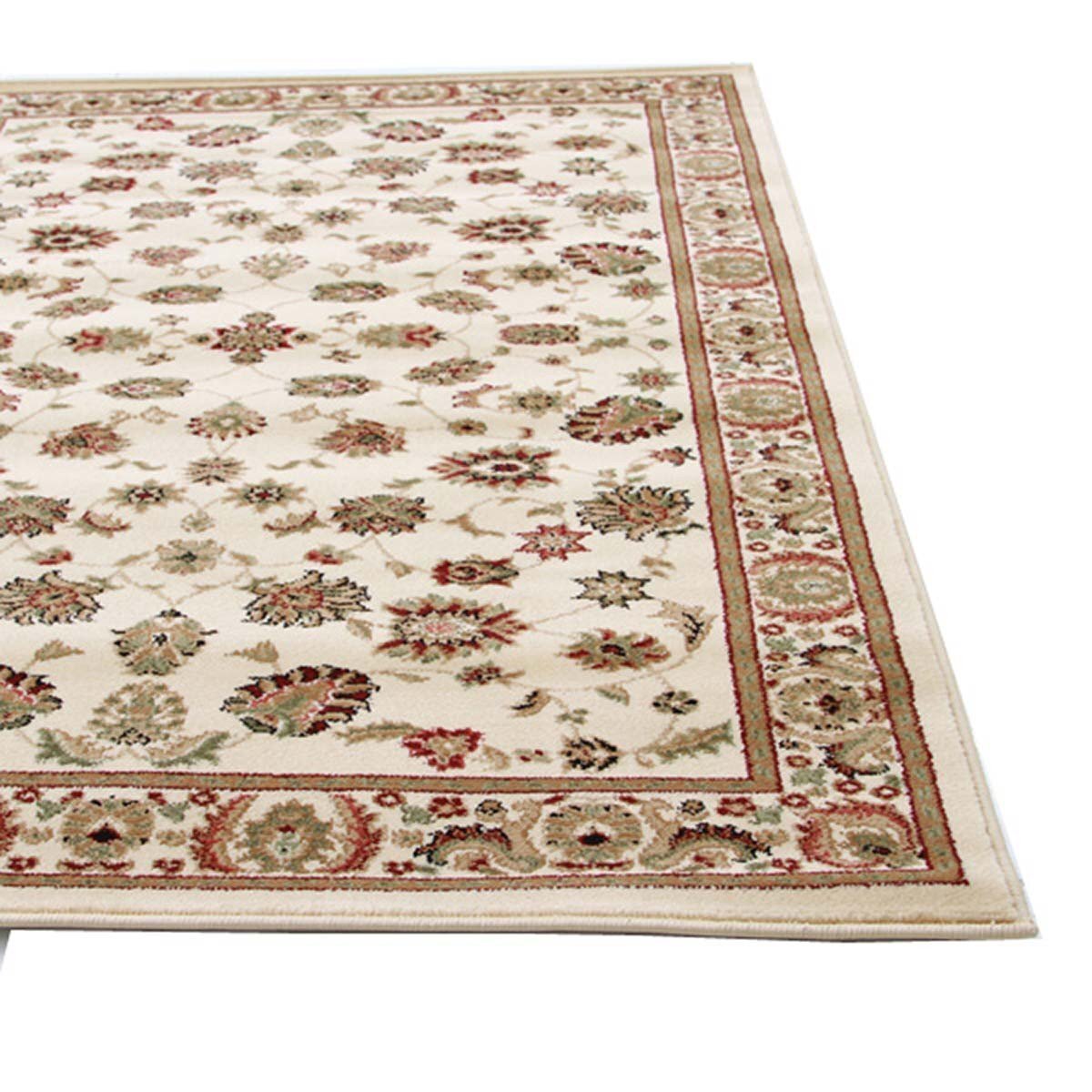Rug Culture Traditional Floral Pattern Flooring Rugs Area Carpet Ivory ...