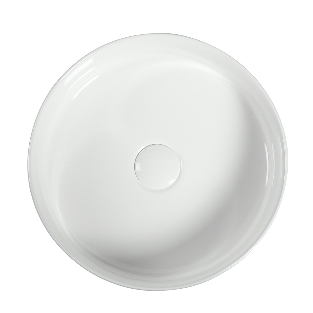 Zumi Drop In Basin + Ceramic Pop-up Waste Round 400mm x 400mm Gloss ...