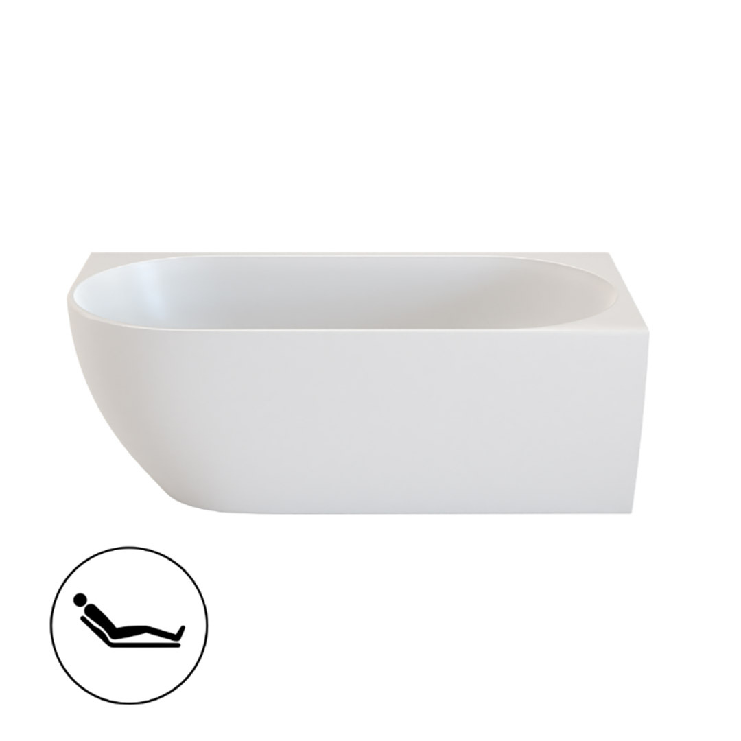 Castano Positano Right Corner Freestanding Bath Tub 1400mm Moulded ...
