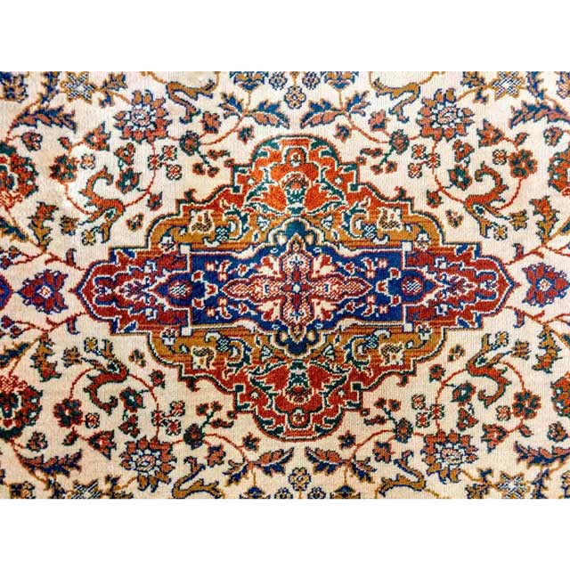 Italtex Rugs Art Silk Floor Carpet Rug 100cm x 137cm Chiraz Beige 9099-4