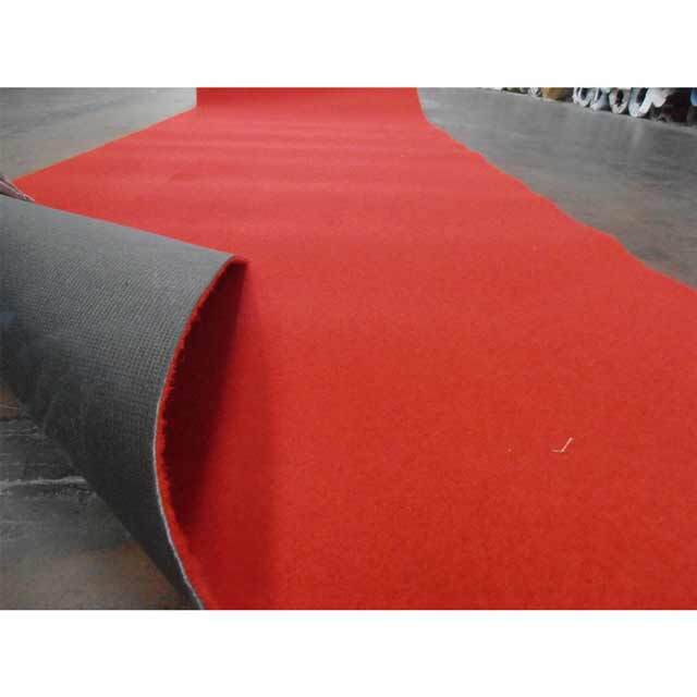 Party Red Rubber Backed Runner 135cm Wide Factory Seconds SOLD BY THE METRE
