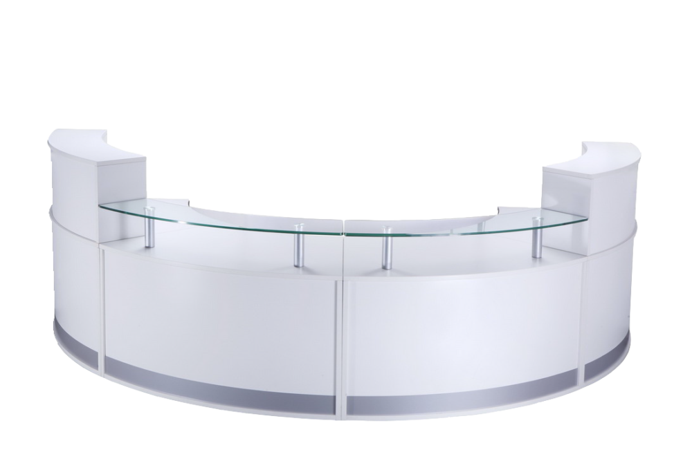 Rapidline Modular Reception Desk Front Office Counter Module 2 Low Unit ...