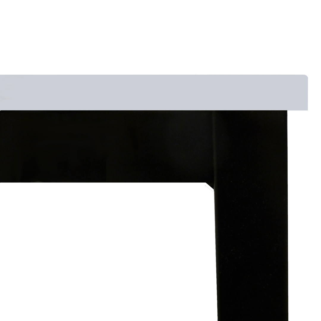 Swan Street Rectangle Table Metal Square Tube Frame Fire Retardant Top ...