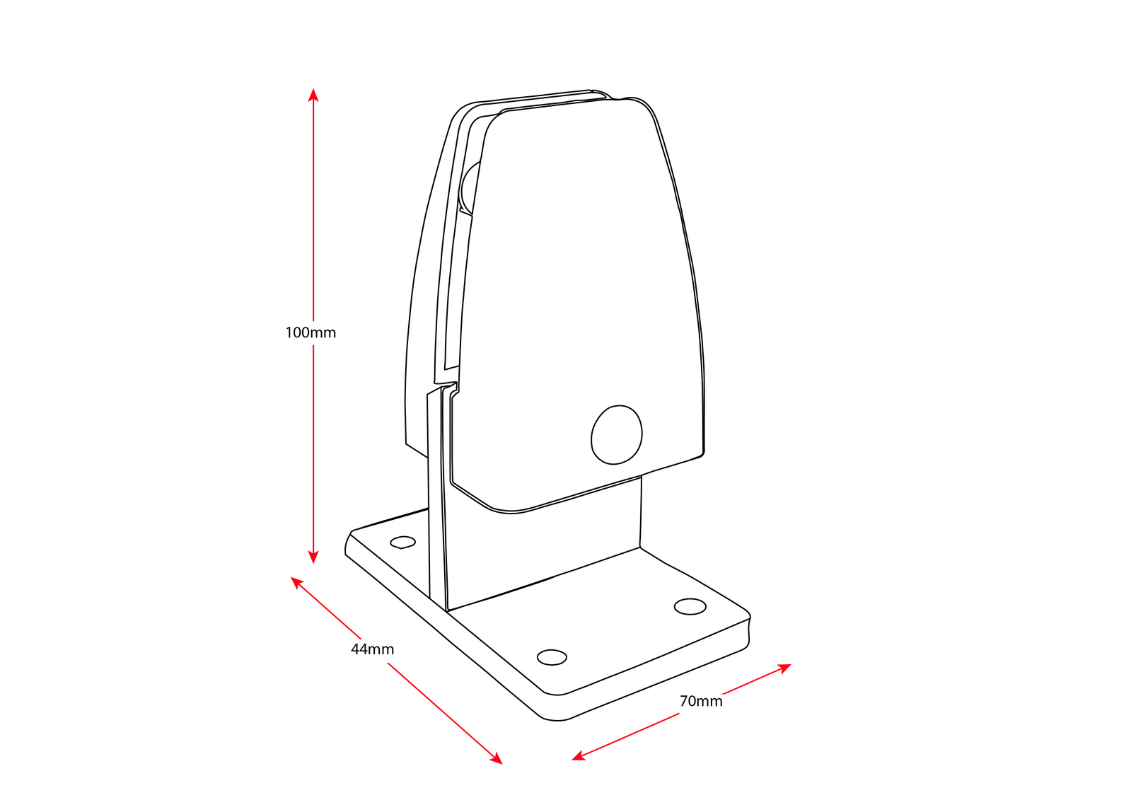 Screen Clamps Set of 2 Back To Back to Suit 27mm Eco Panel Screen White ...