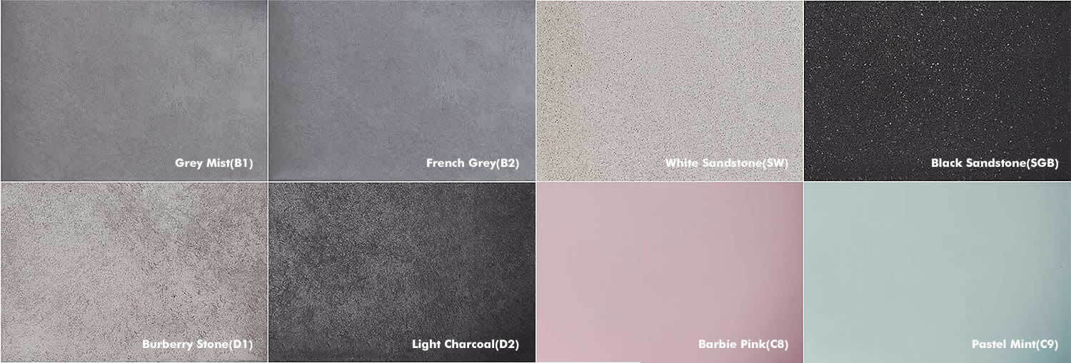 BNK Above Counter Basin Concrete Cement 506 x 326 x 100mm White Sandstone Cuneo-SW