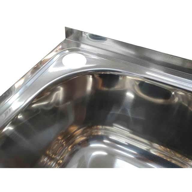ECT Global Laundry Cabinet Sink Trough 35 Litre Stainless Steel Tub ...
