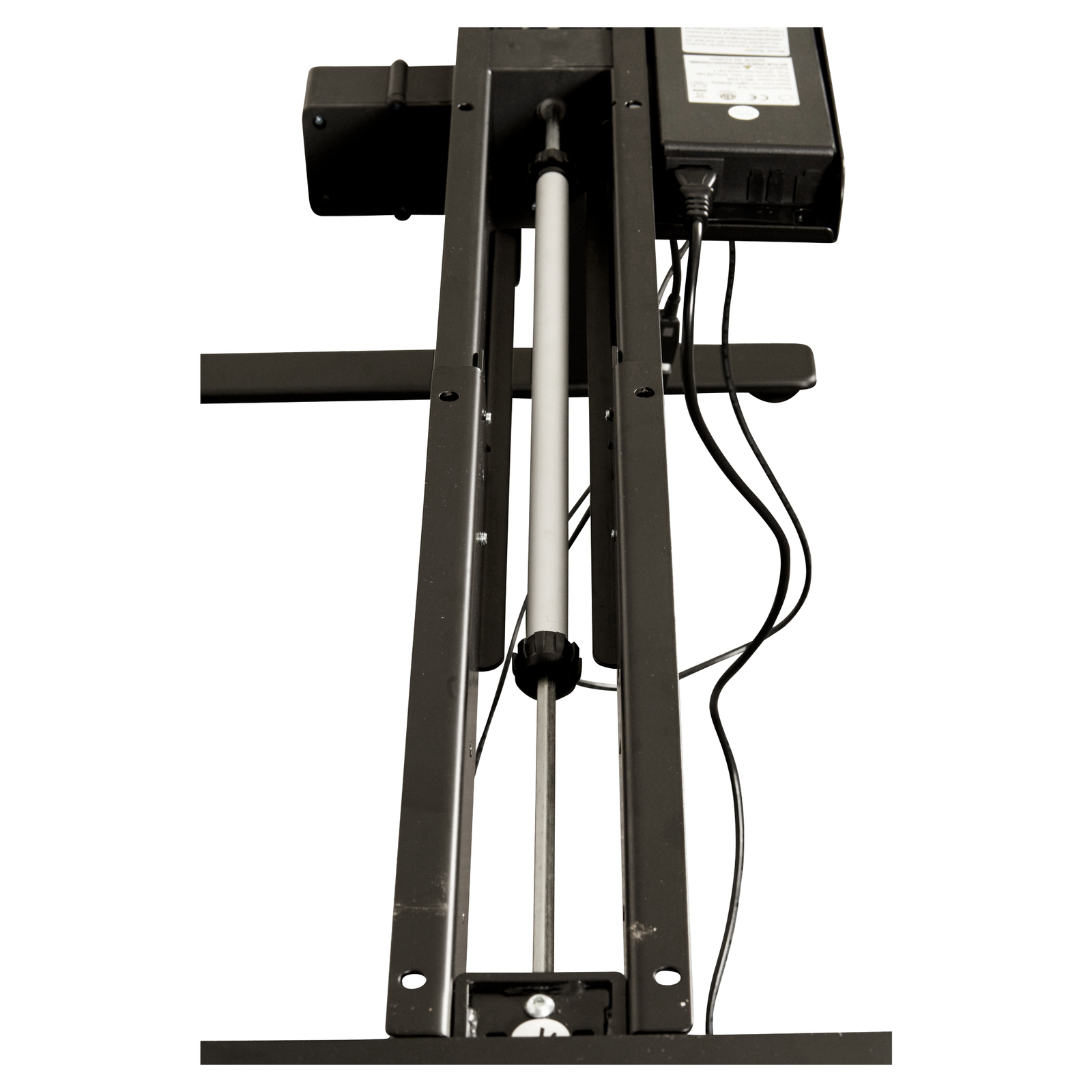 Sit to Stand Metal Desk Computer Workstation White Frame White Top 1500 ...