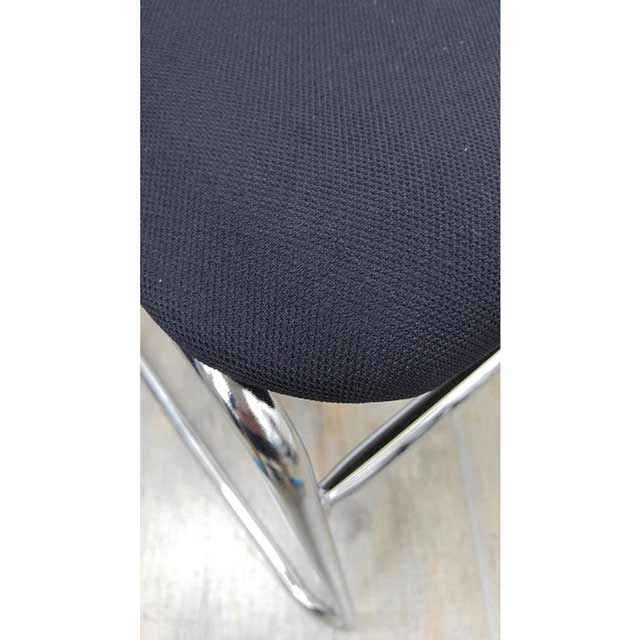 Prodigy Visitors Office Chair Sled Base Office Seating Chrome Evo Rod Black