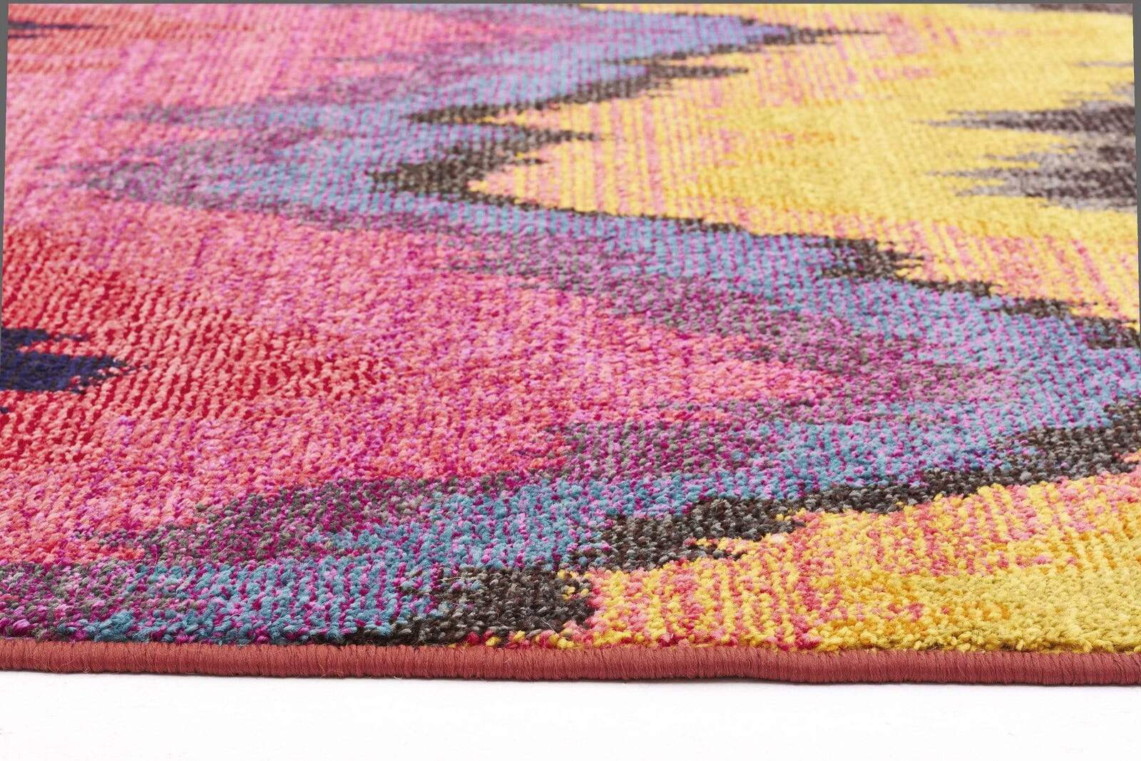 Rug Culture Designer Ikat Flooring Rugs Area Carpet Pink 230x160cm