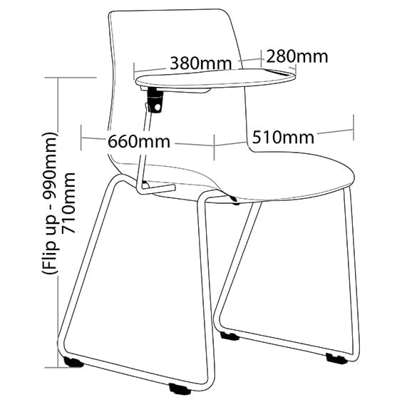Style Ergonomics Student Classroom Seating Red White or Black Plastic ...