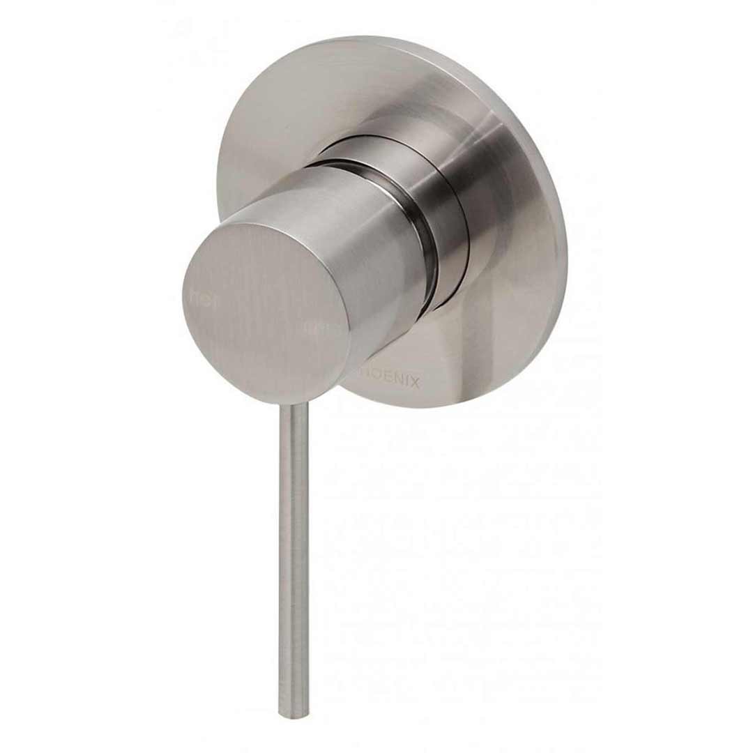 Phoenix Tapware Shower Wall Mixer Tap Brushed Nickel VIVID Slimline ...