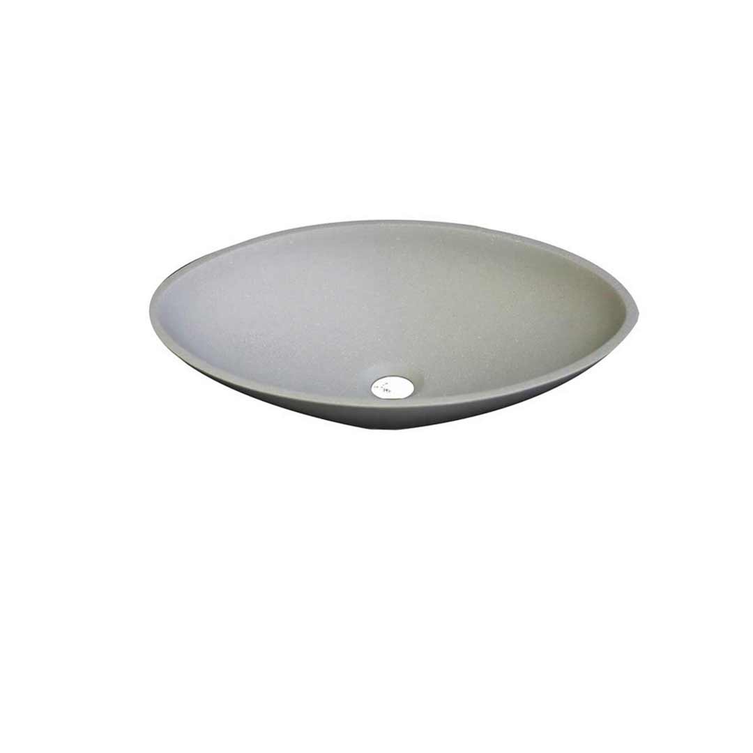 Castano Eclipse Teardrop Concrete Solid Surface Above Counter Basin ECLTDSSBC