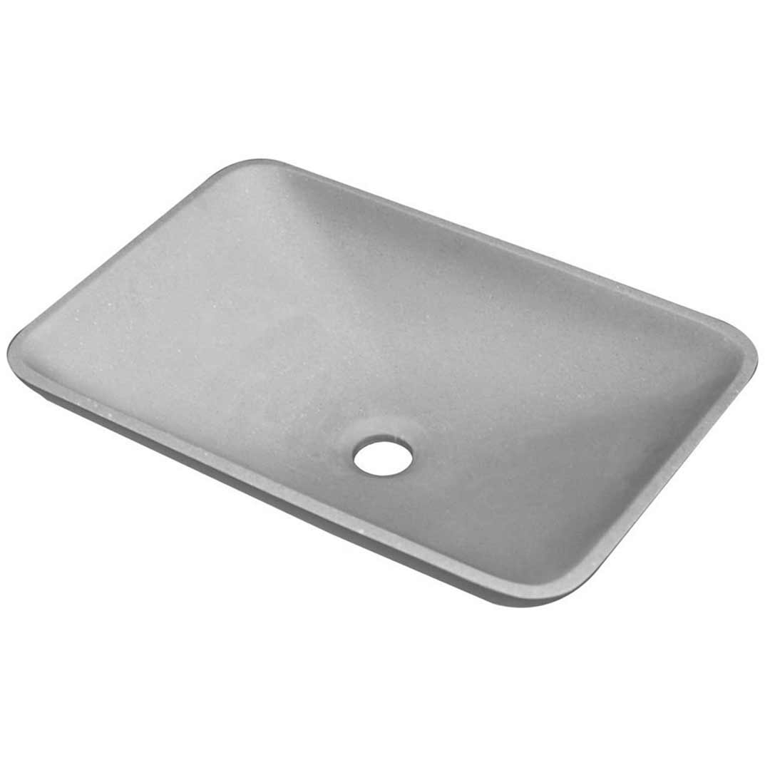 Castano Oriano Rectangle Solid Surface Basin Concrete ORIRECSSBC