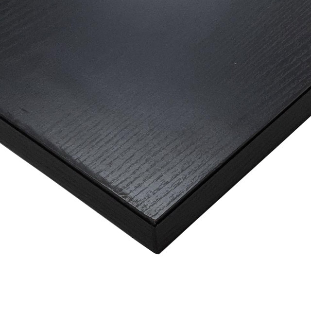 Budget Restaurant Indoor Table Top Melamine Square 600mm x 600mm Black