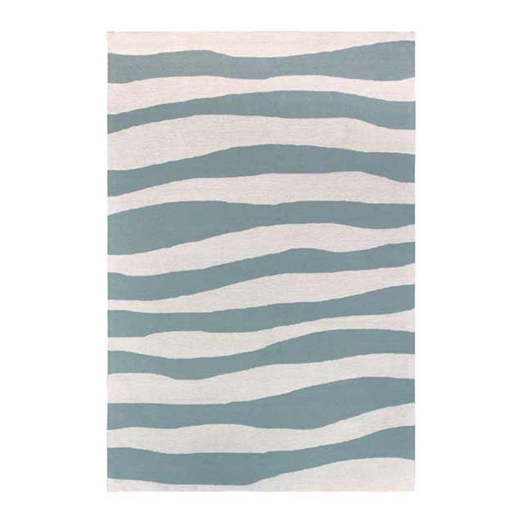 Colorscope Rugs Outdoor Anywhere Waves Acrylic rug 180x280cm Blue Ivory