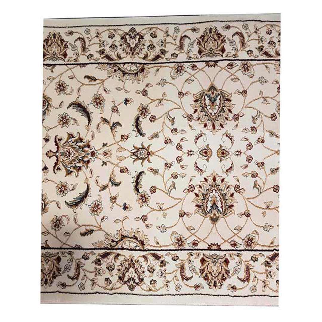 Verona Hall Runner 80cm wide Floral Creme Hallway Carpet