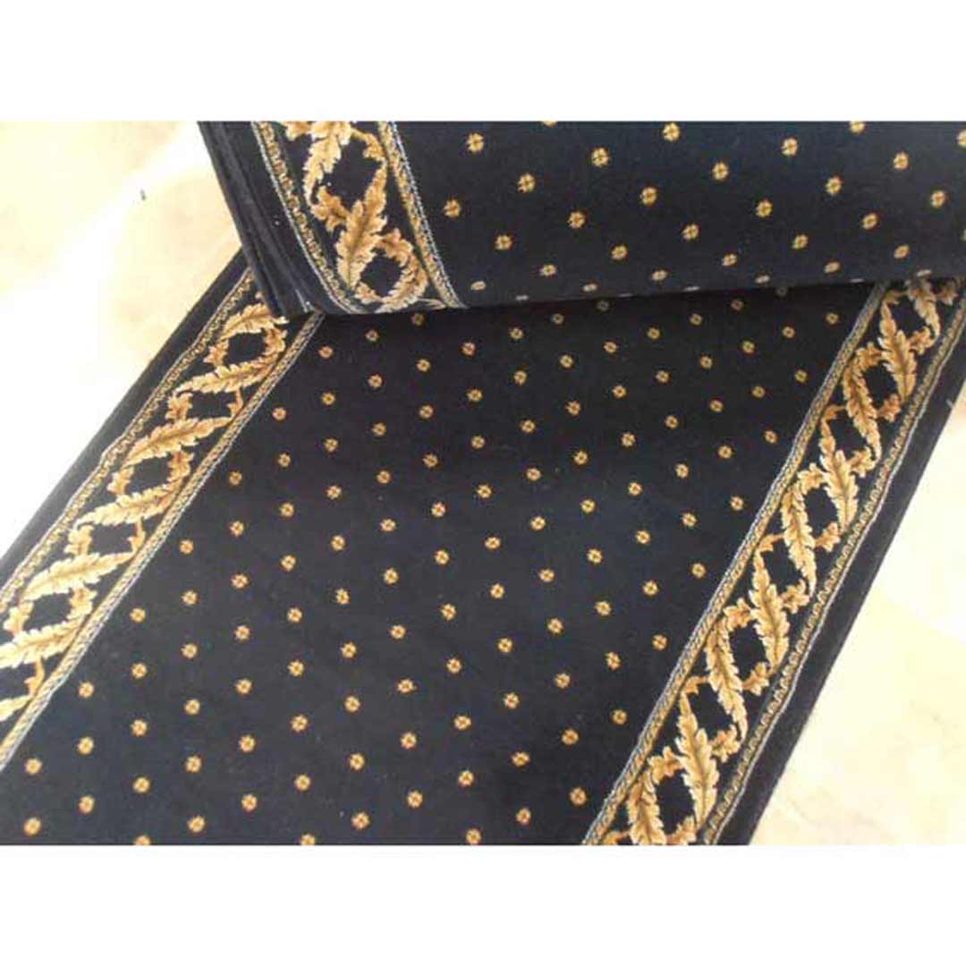 Italtex Rugs HALL RUNNER 80cm wide Hallway Floor Rug Chambord Pindot Blue