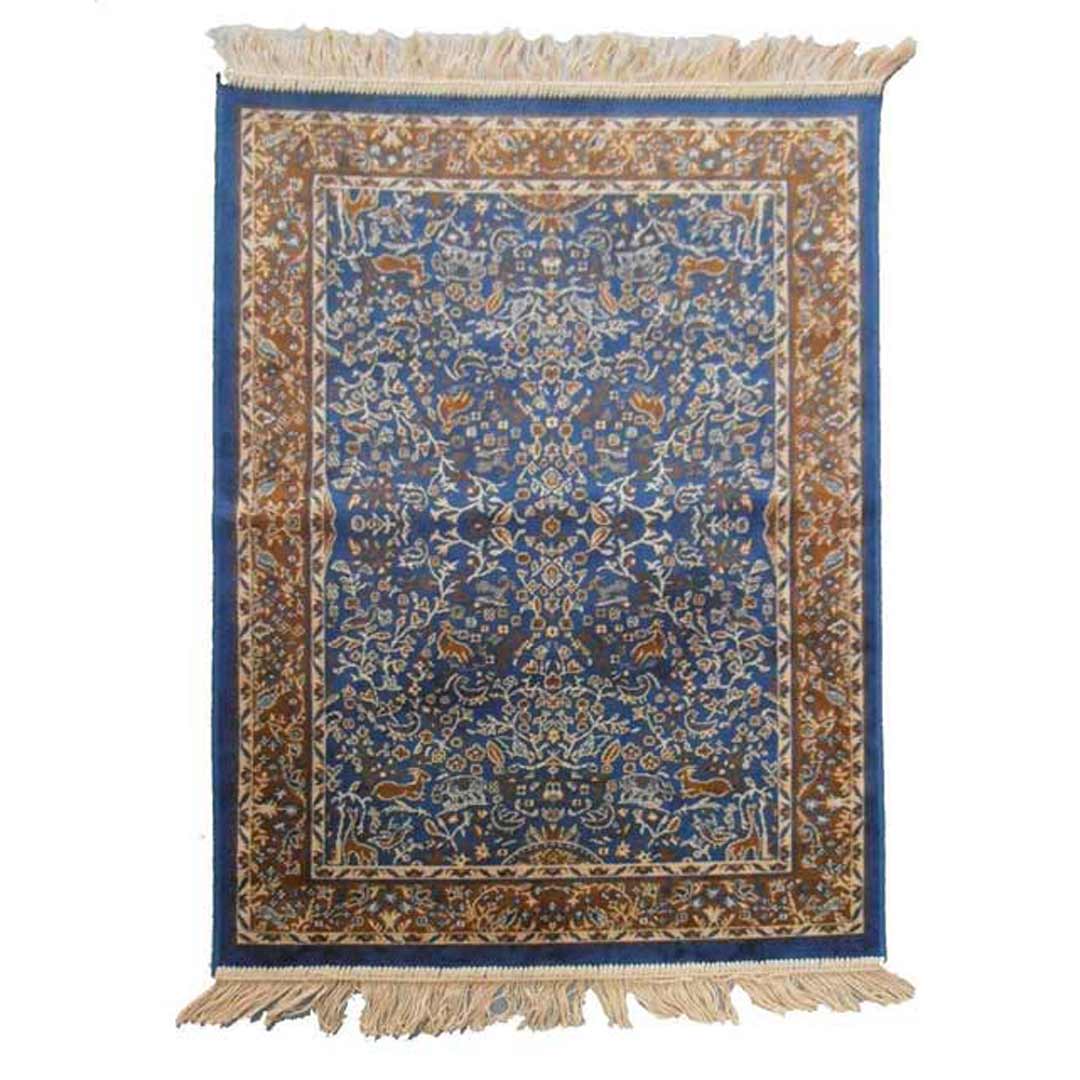 Italtex Rugs Chiraz Art Silk 68cm x 105cm Floor Area Mat Blue H262-9