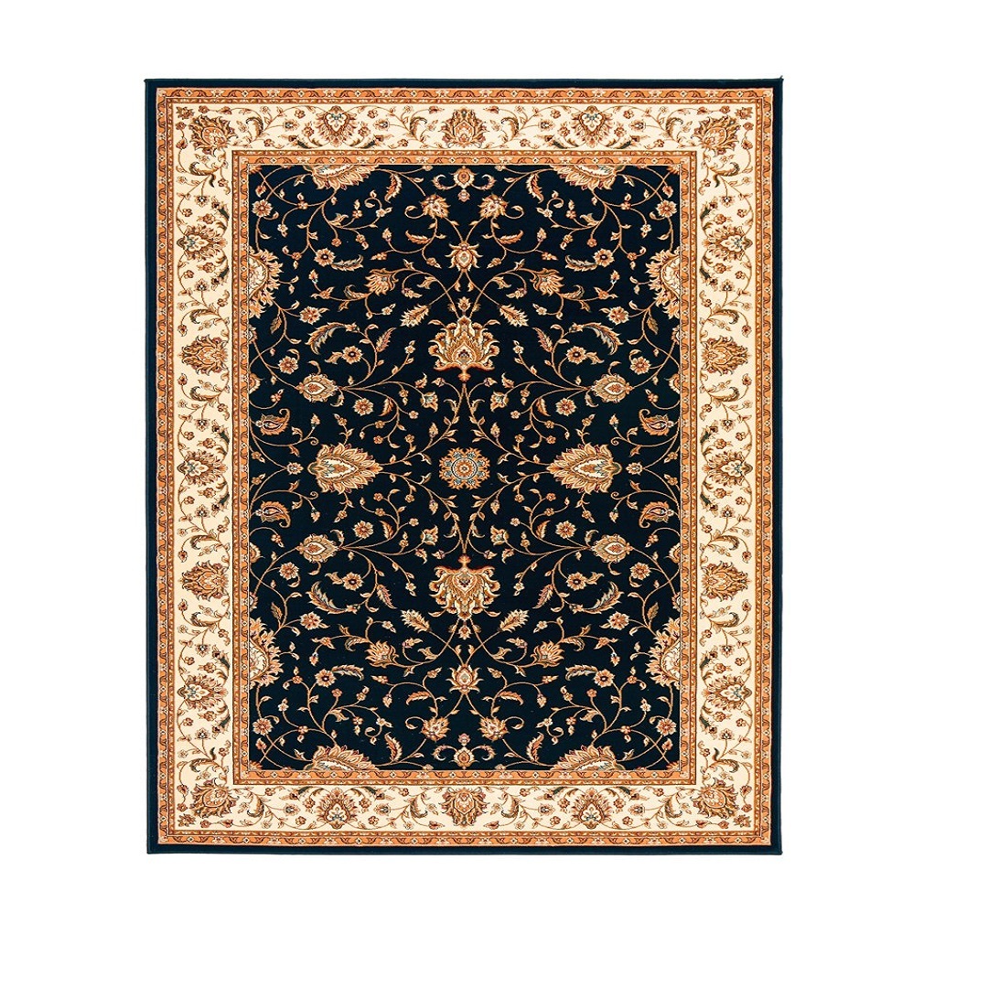 New Unitex Rugs TRADITIONAL Empire Yan Black Floor Rug 160 x 230cm Floral