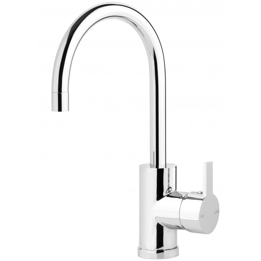 Phoenix Tapware 160mm Gooseneck Sink Mixer Kitchen Tap Chrome Lexi ...