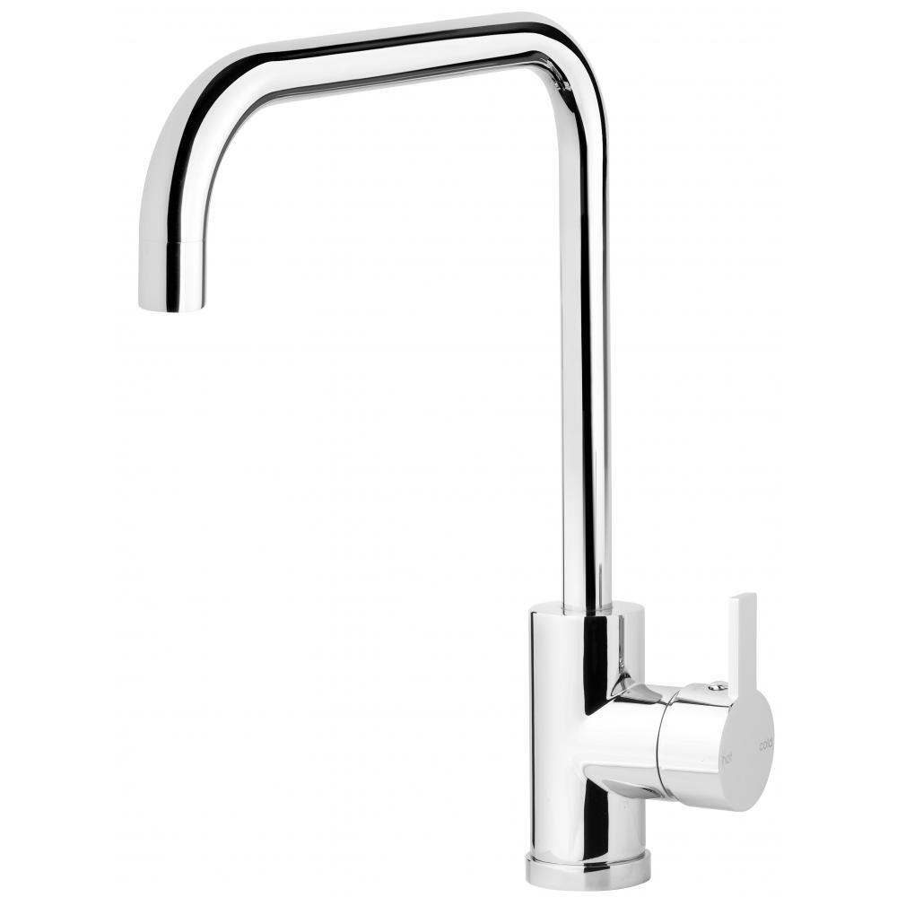 Phoenix Tapware 220mm Squareline Sink Mixer Kitchen Tap Chrome Lexi ...