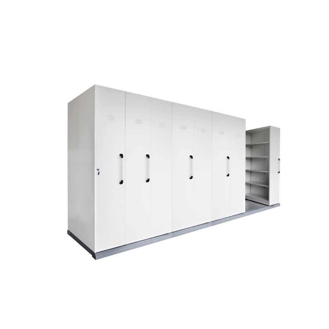 Rapidline Compactus Portable Mobile Shelving 8 Bays Lockable Office ...
