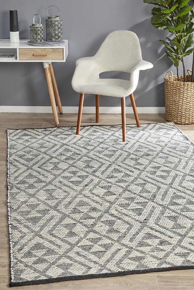 Rhythm Tempo Denim Floor Area Rug MIL-731-DEN-280X190cm